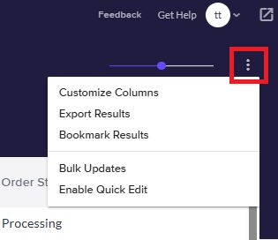 Admin Area Navigation