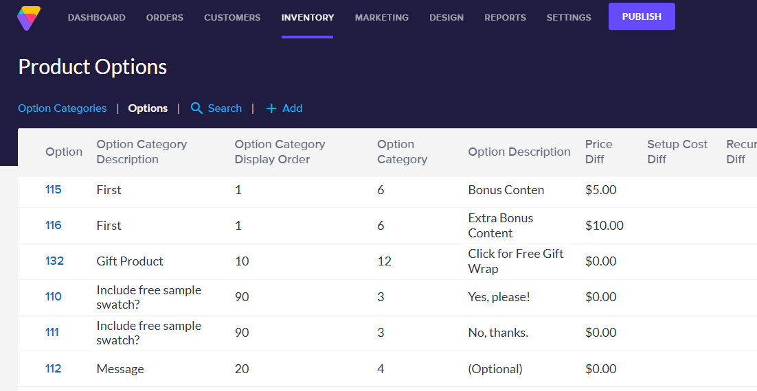 Reassigning Inventory Control Grid Order